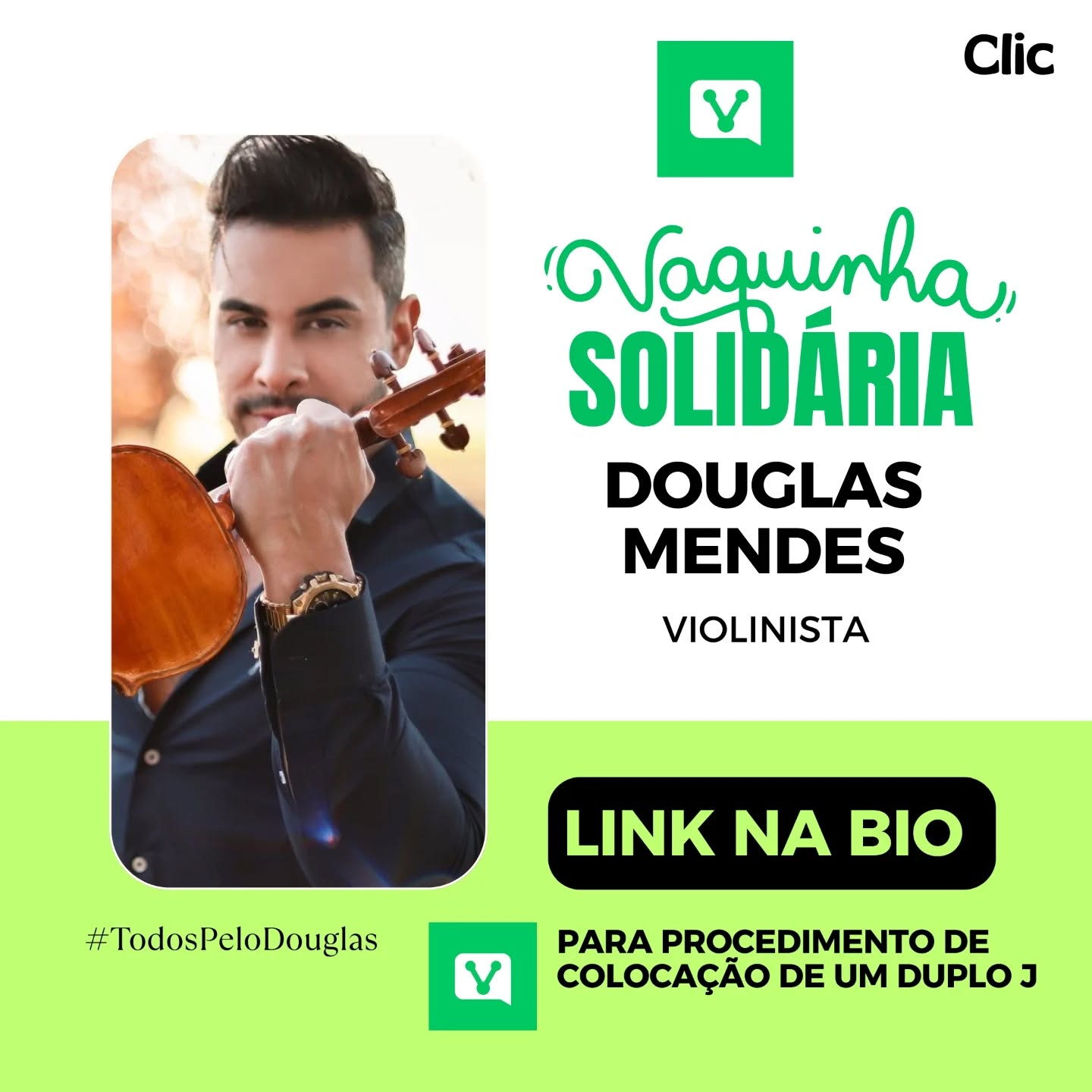 » Violinista Douglas Mendes luta contra o câncer e precisa da sua ajuda